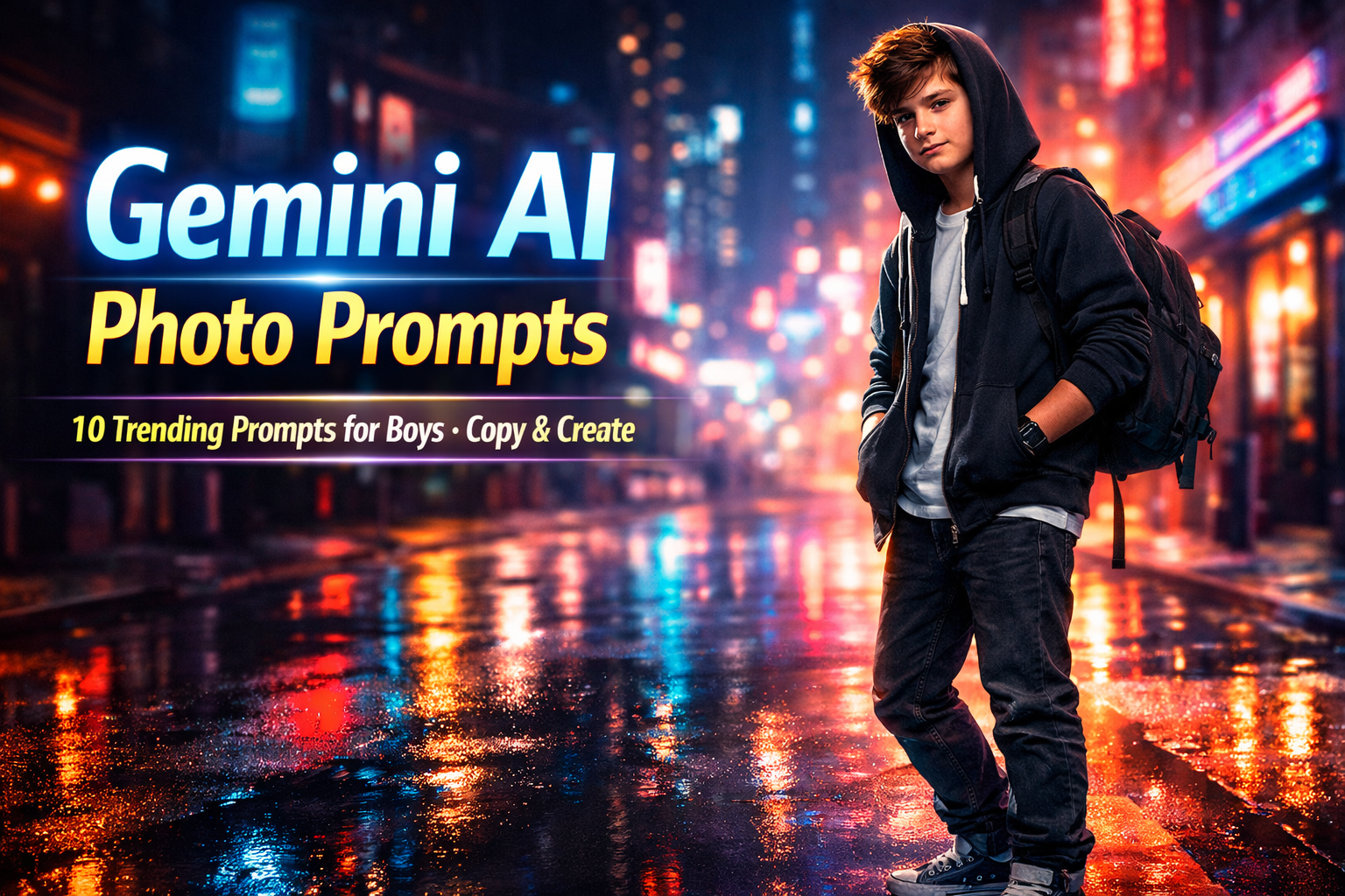 10 Trending Gemini AI Photo Editing Prompts for Boys – Copy-Paste Guide ...