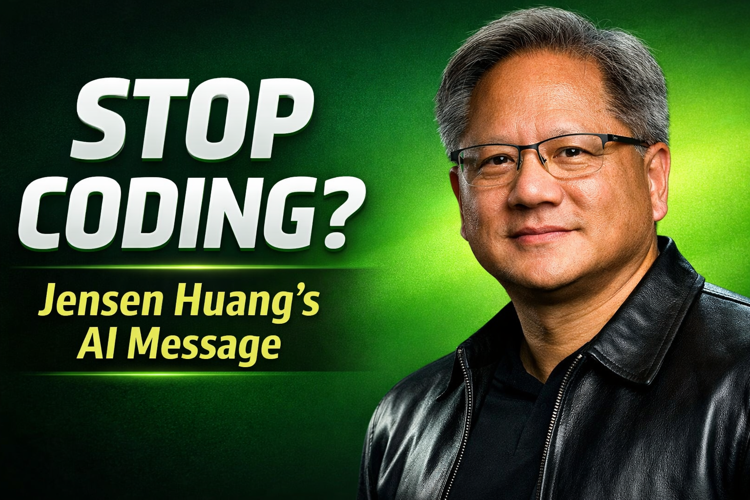 Nvidia CEO Jensen Huang: “Stop Coding, Start Solving Problems” – AI ...
