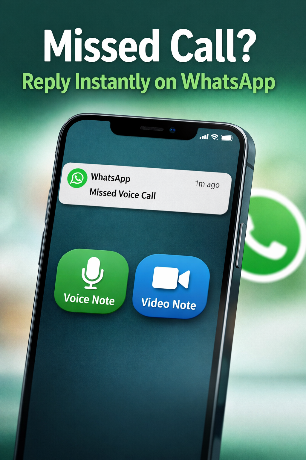 WhatsApp Update: Reply to Missed Calls with Voice & Video Notes - Bigsansar